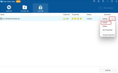 How To Lock A File With Wise Folder Hider
