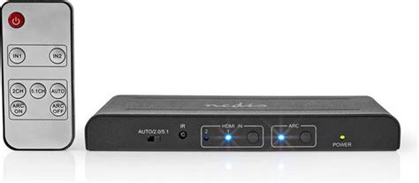 Nedis Hdmi Extractor 2x Hdmi Input Toslink Female 1x Hdmi Output
