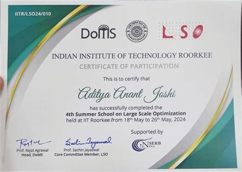 Aditya Joshi On Linkedin Lso2024 Optimization Operationsresearch