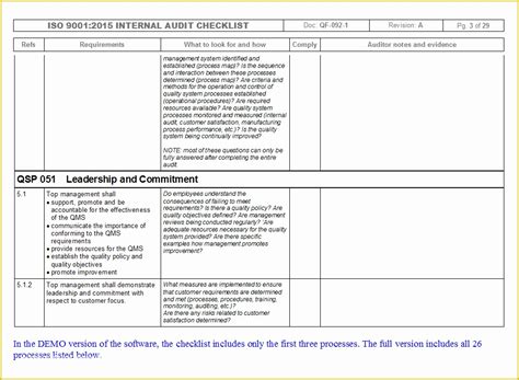Iso 14001 2015 Template Free Download Of Iso 9001 2015 And Gap Analysis