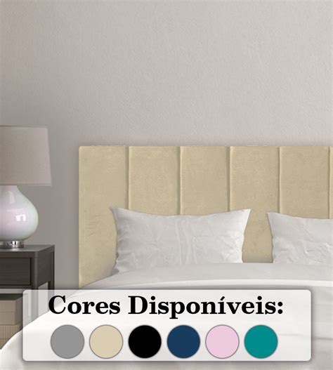 Cabeceira Retangular Modular Estofada Unitário