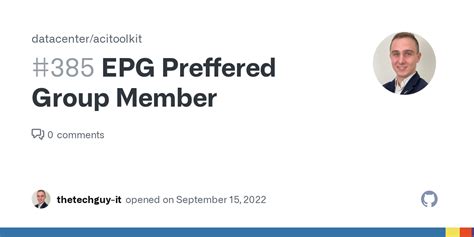 Epg Preffered Group Member · Issue 385 · Datacenteracitoolkit · Github