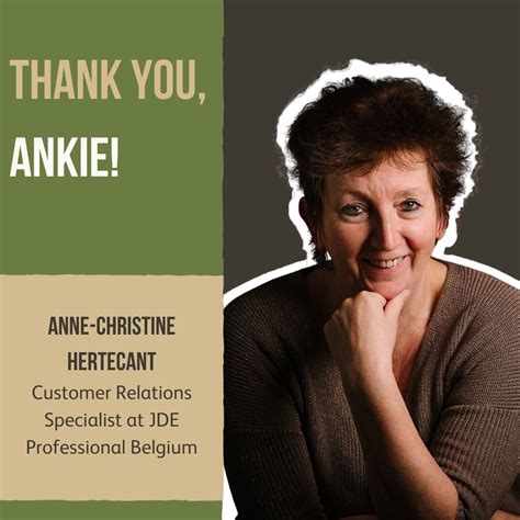 This Is Anne Christine Ankie For Everyone Our Customer Relations Specialist For 20 Years