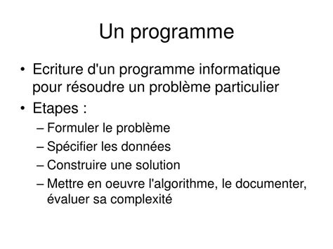 PPT Structure de données et algorithmique de base PowerPoint Presentation ID