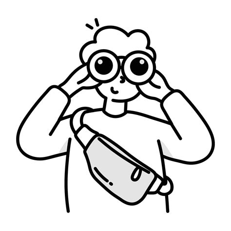 Sightseer Icon In Doodle Style 50089759 Vector Art At Vecteezy