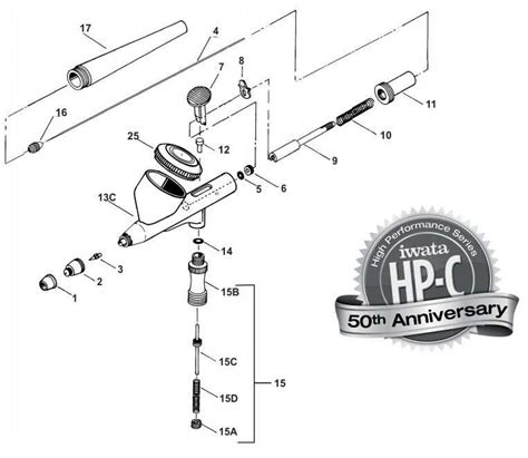 Iwata Eclipse Complete Parts Diagram