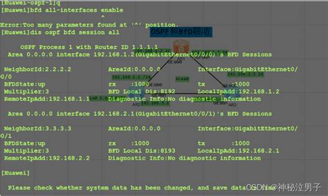 华为ensp中bfd和ospf联动 原理及配置命令 华为bfd csdn博客