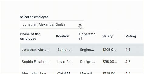 Grid Settings With Syncfusion Blazor Multicolumn Combobox