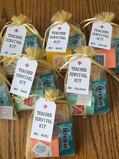 Assembled Teacher Survival Kit Teacher Appreciation T Teacher Sur