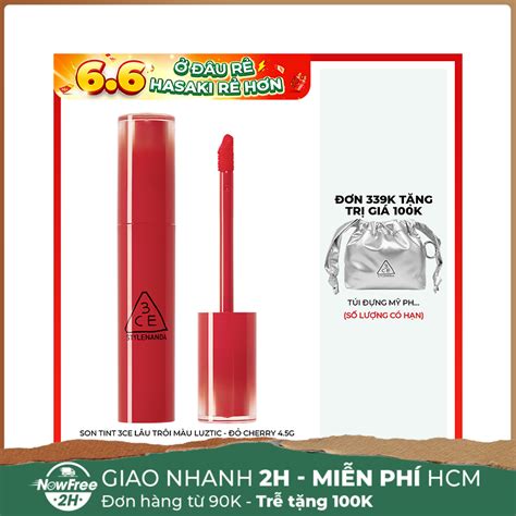 Son Tint 3ce Lâu Trôi Màu Luztic Đỏ Cherry 45g Hasakivn