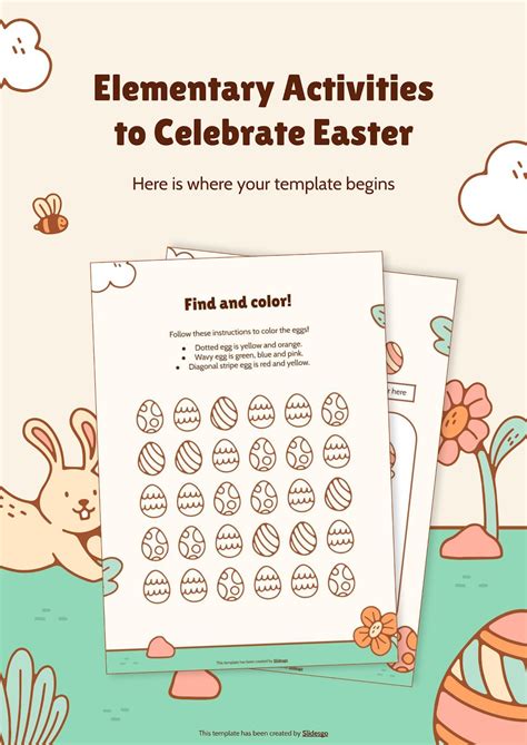 Elementary Activities To Celebrate Easter Presentation
