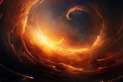 Cool Wallpapers Of Swirled Fire Clouds In Space Terrawalls