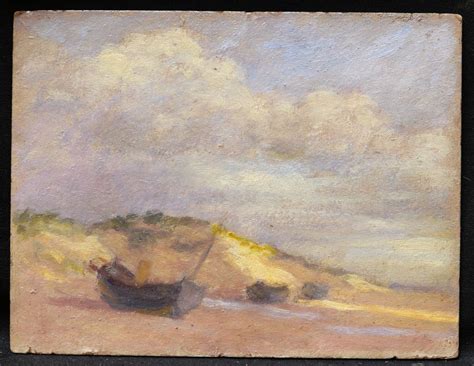 Proantic Paul Sieffert Bateaux échoués Près Des Dunes