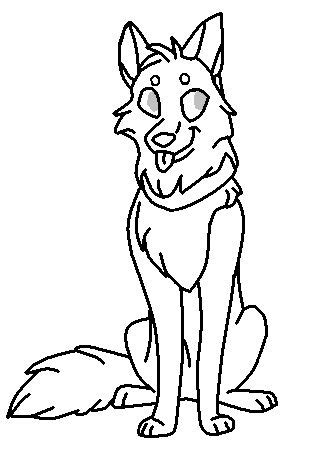 Free Lineart Sitting Dog Lineart By Etizel On Deviantart