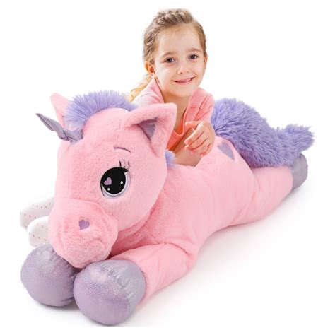 Morismos 32 Giant Unicorn Plush Toy Super Soft Stuffed Animal