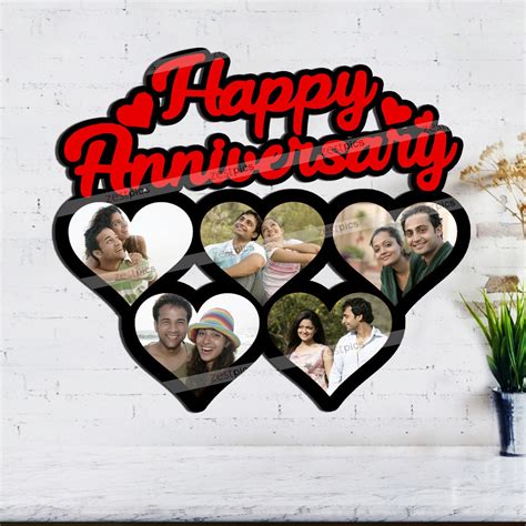 Happy Anniversary Frames Happy Anniversary Cutout Frame Customized