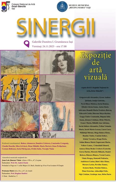 Expoziție „sinergii” Colegiul Național De Artă „octav Băncilă” Iași