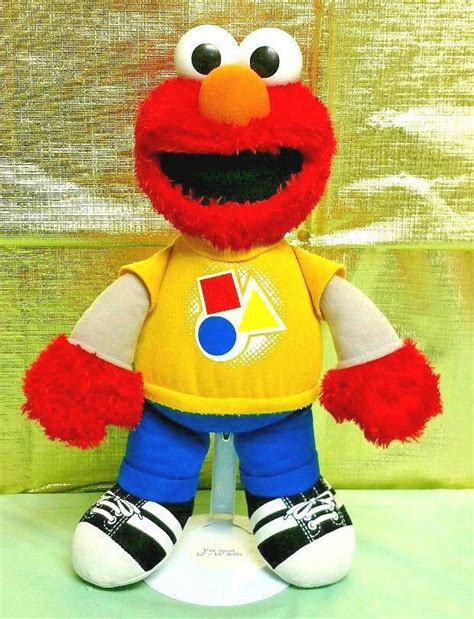 Playskool Sesame Street Elmo Shapes Colors Learning Plush Doll Talking