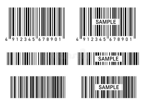Barcode Sample Illustration Design For Product Management And Scanning