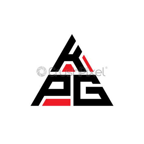 Kpg Triangle Letter Logo Design With Triangle Shape Kpg Triangle Stock Vector 6174253