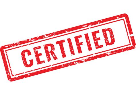 Certified Rubber Stamp 21433028 Png