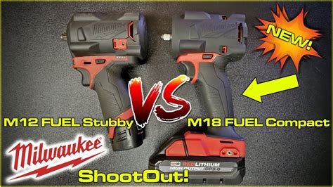 New Milwaukee M18 Fuel Compact Impact Vs Milwaukee M12 Fuel Stubby