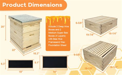 Bee Hive Boxes Starter Kit Bee Hives Boxes 10 Frame
