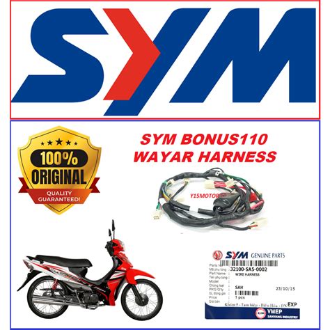 Sym E Bonus 110 Wire Harness Wiring Set 100 Body Wire Sym Parts Shopee Philippines