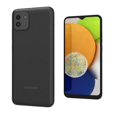 Smartphone Sam Sung Gala Xy A03 Preto 64gb 4gb Tela 65 Hd Octa Core