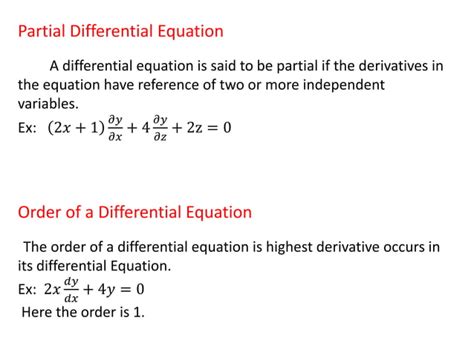 Ordinary Differential Equations Unit1 Ppt