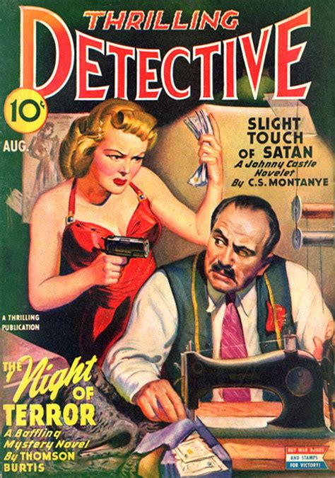 Thrilling Detective Pulp Magazine Cover Art 40 Trading Etsy