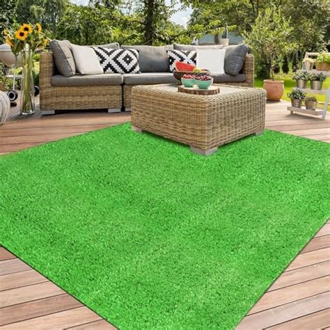Xlx Turf Artificial Grass Outdoor Rug 2m X 3m Green Fake Grass Turf