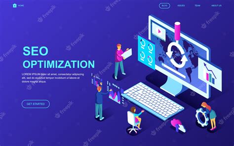 Premium Vector Modern Flat Design Isometric Concept Of Seo Analysis