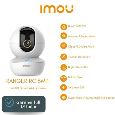 Cctv Ip Camera Imou Ranger Rc 5mp Official Guarantee Shopee Philippines