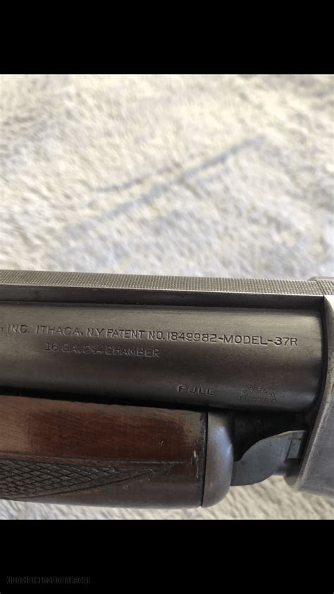 Ithaca Model 37r 16 Gauge Prewar 1941