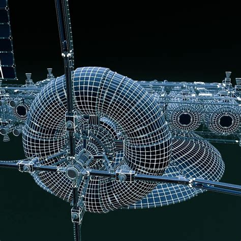 3d Model Asteroid Mining Platform