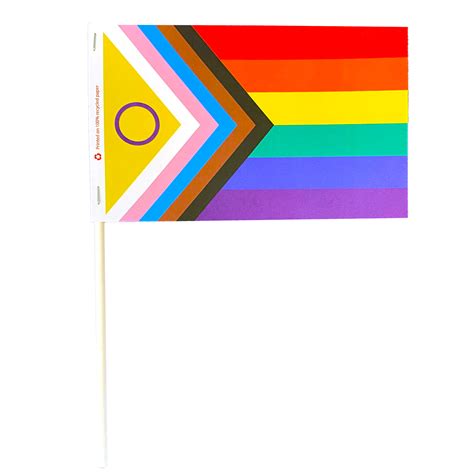 Intersex Inclusive Pride Paper Stick Flags The Flag Shop