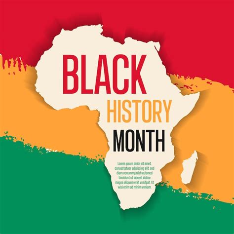 Premium Vector Flat Square Template For Black History Month Celebrates African American