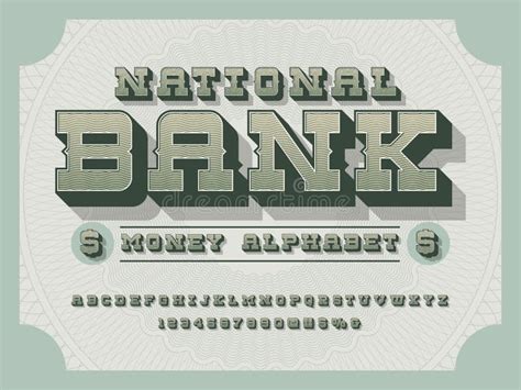 Money Font Stock Vector Illustration Of Security Typography 254024768