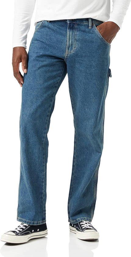 Heren Jeans Relaxed Fit Rechte Pijp Robuuste Carpenter Stijl Bol