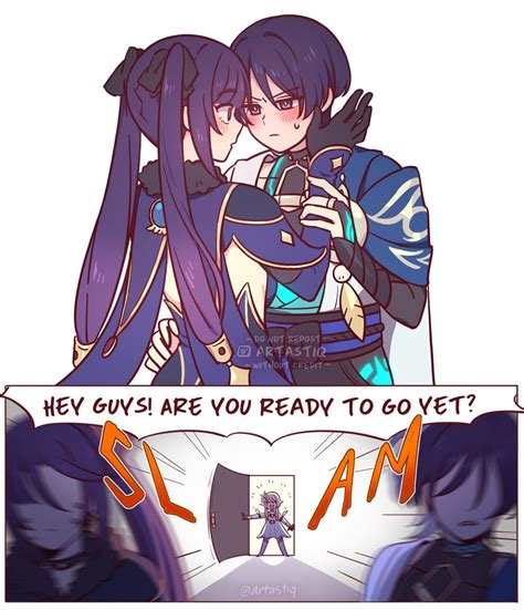 Lumine Mona Scaramouche And Wanderer Genshin Impact Drawn By Artastiq Danbooru