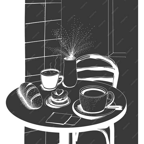 Premium Vector Breakfast Menu Ready To Eat Simple Outline