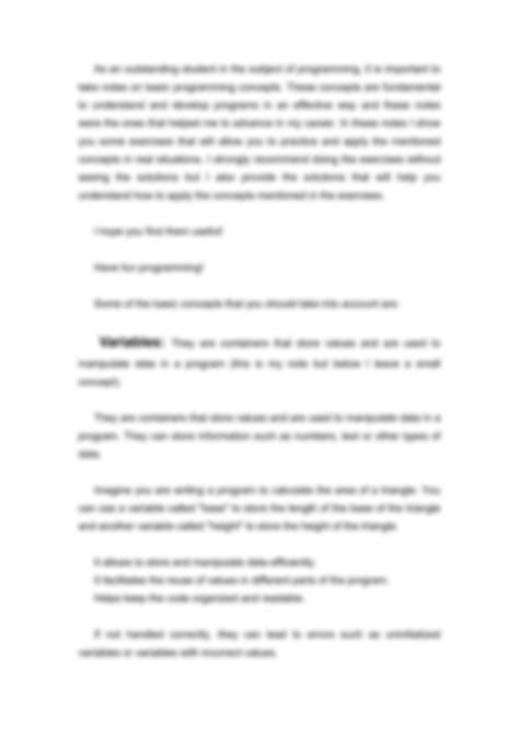 Solution Apuntes De Los Conceptos Basicos De Mi Clase De Programacion