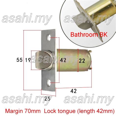 Cylindrical Door Latch 60mm 70mm 90mm Backset For Cylindrical Lock