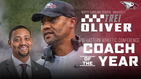 Nccus Oliver Voted Meac Football Coach Of The Year North Carolina