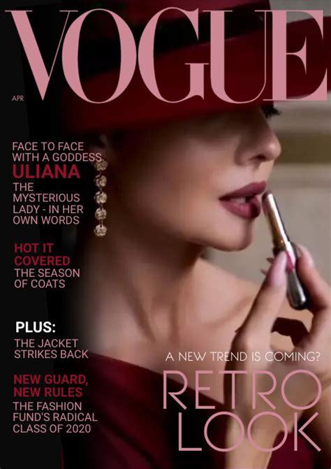 Vogue Magazine Cover Template Vogue And Esquire Magazine Cover 1