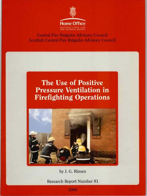 The Use Of Positive Pressure Ventilation In Firefighting Operations Pdf