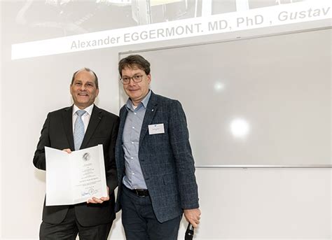 Le Pr Alexander Eggermont Reçoit Le Titre De Docteur Honoris Causa Gustave Roussy