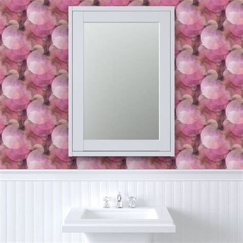 Fluffy Bubbles In Pink Wallpaper Spoonflower Pink Wallpaper Wallpaper Spoonflower Wallpaper