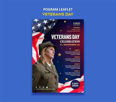Premium Psd Veterans Day Template Design